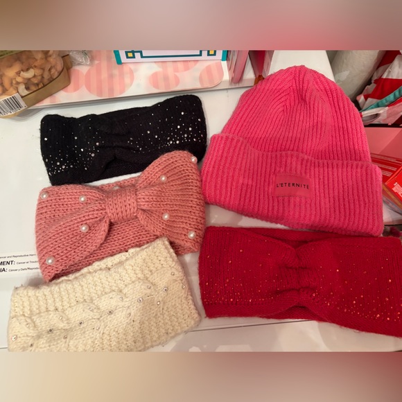 Accessories | Bling Ear Warmers And Hat | Poshmark